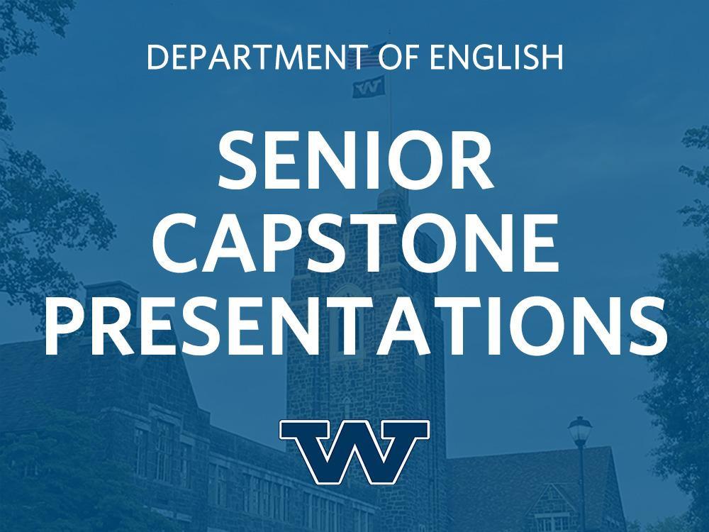 English majors present capstone projects \ Westminster College